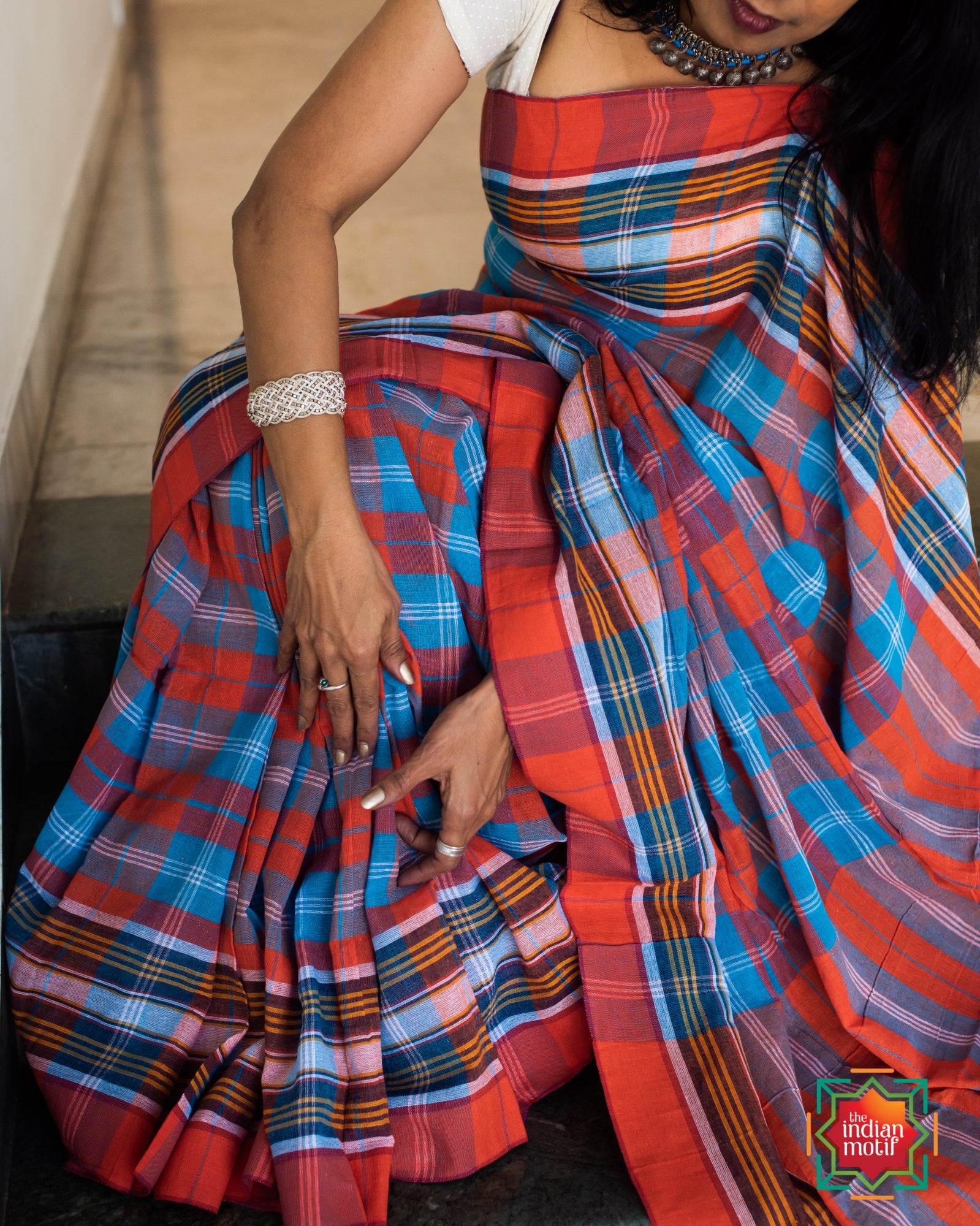 Gamcha Sarees from Bihar – THE INDIAN MOTIF